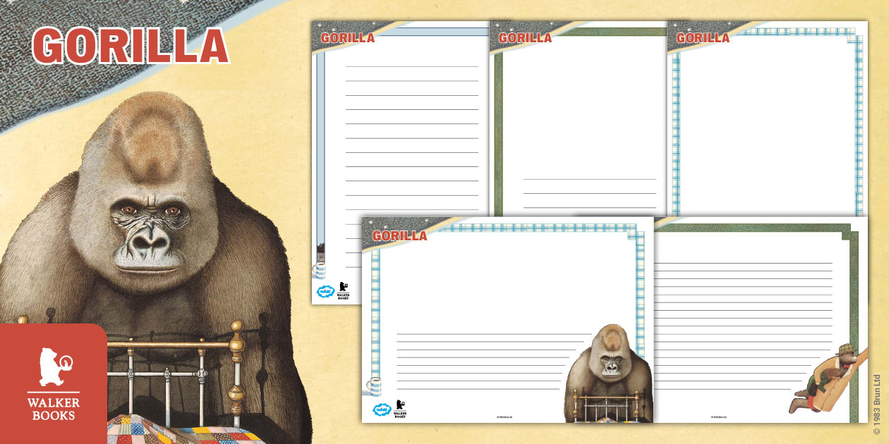 Gorilla: Page Borders (teacher made) - Twinkl