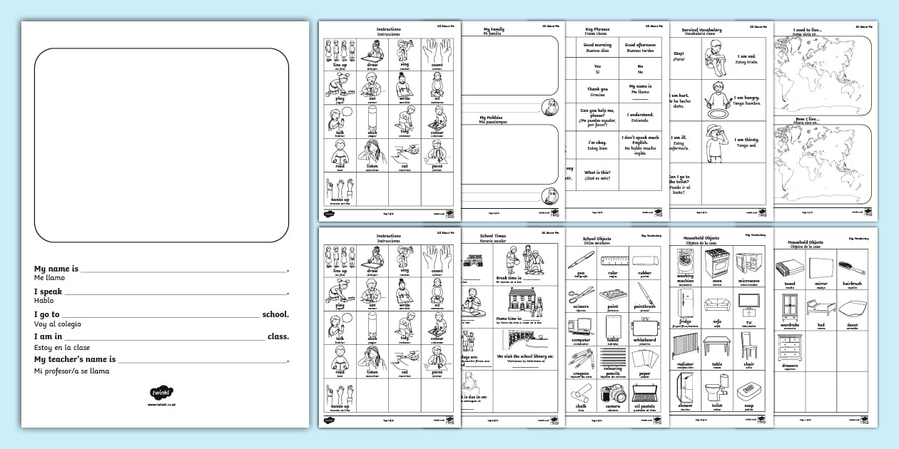New Starter Welcome Activity Booklet English/Spanish