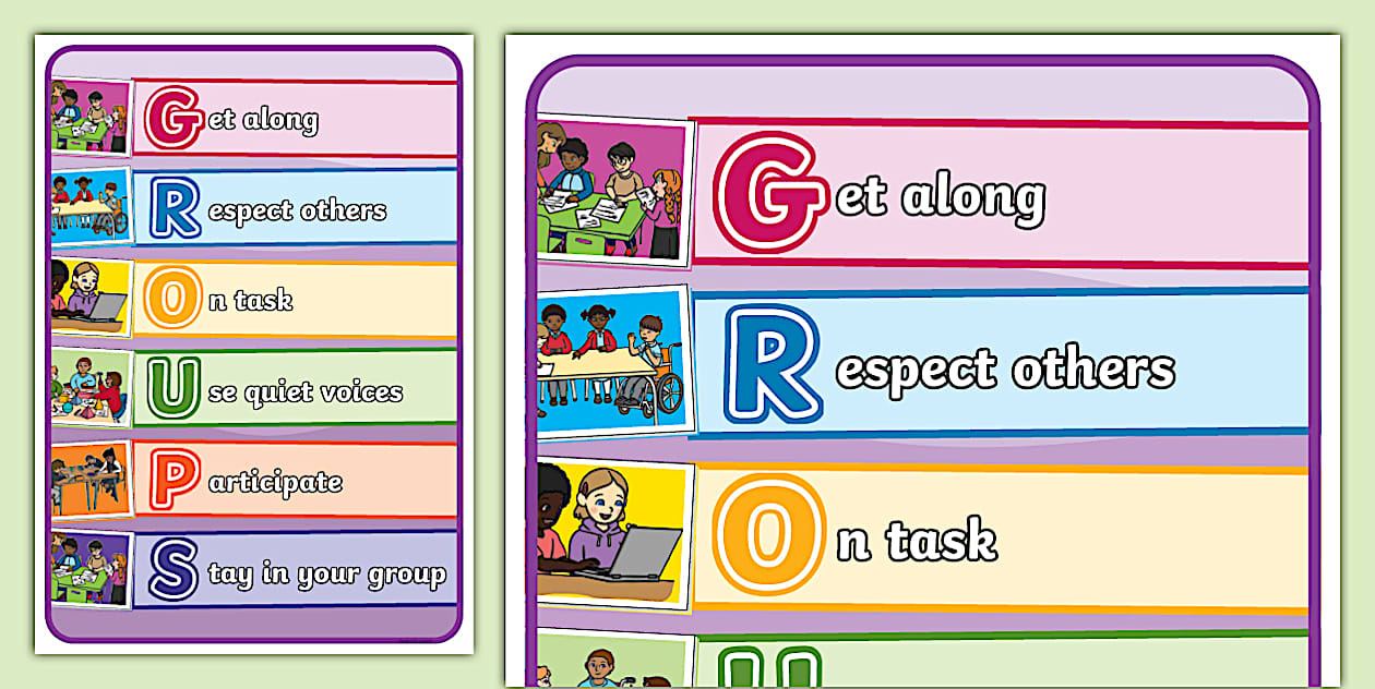 Group Time Poster Large (Teacher-Made) - Twinkl