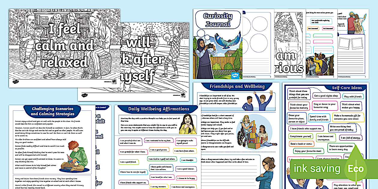 Mental Health and Wellbeing Challenges Resource Pack for KS2