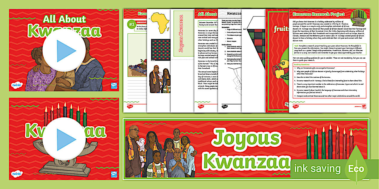 Kwanzaa Intermediate Activity Pack - Grades 4-6 - Twinkl