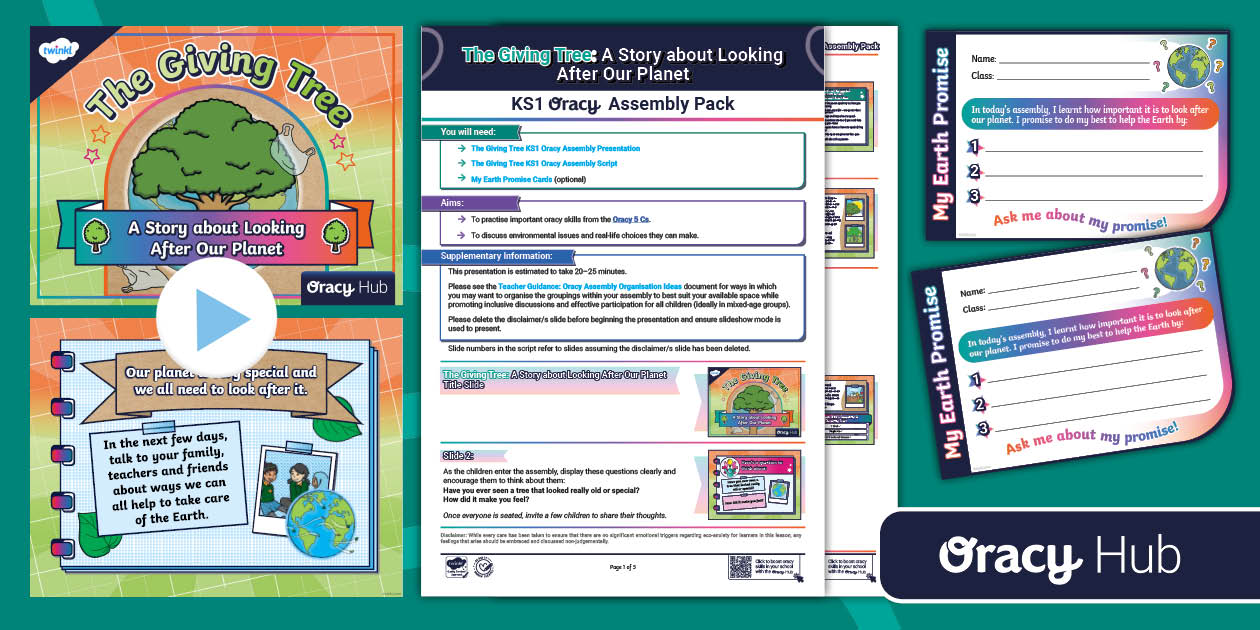 The Giving Tree: A KS1 Oracy Assembly Pack (teacher made)