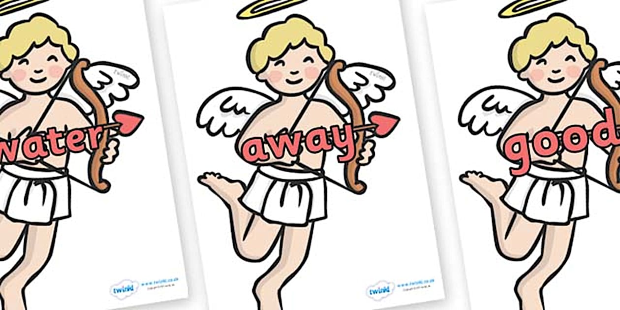 Cursive Next 200 Common Words on Cherubs (teacher made)