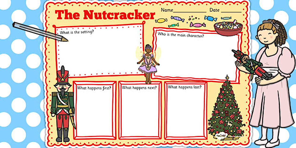 The Nutcracker Story Review Writing Frame - Twinkl