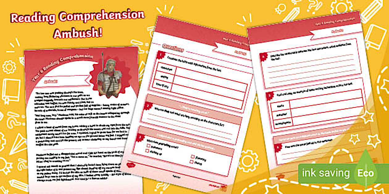 Year 6 Reading Comprehension - Fiction 2 (Ages 10 - 11)