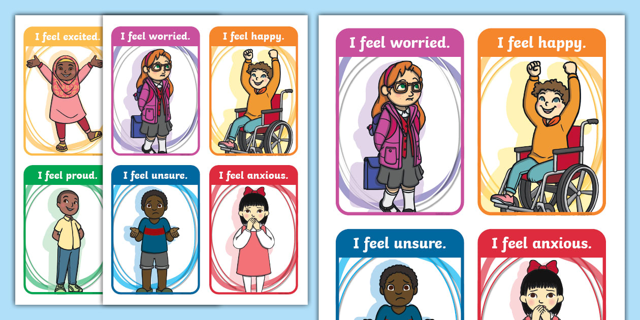 I Feel Statements Flashcards - Twinkl