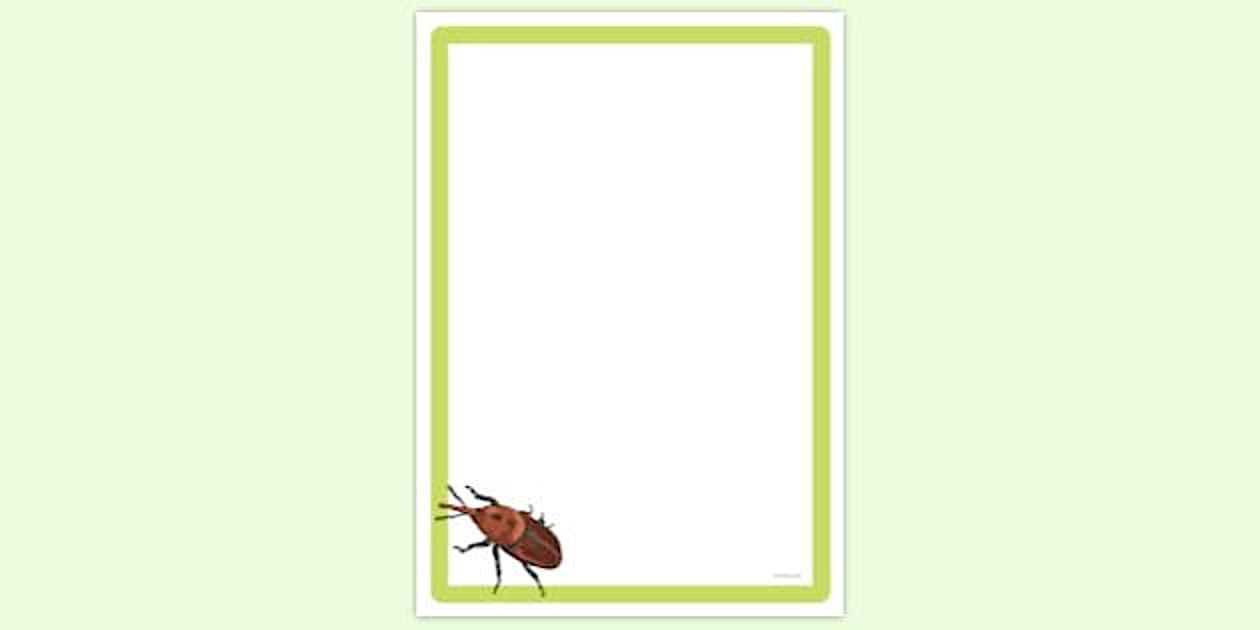 Bug Page Border | Page Border | Twinkl (Teacher-Made)