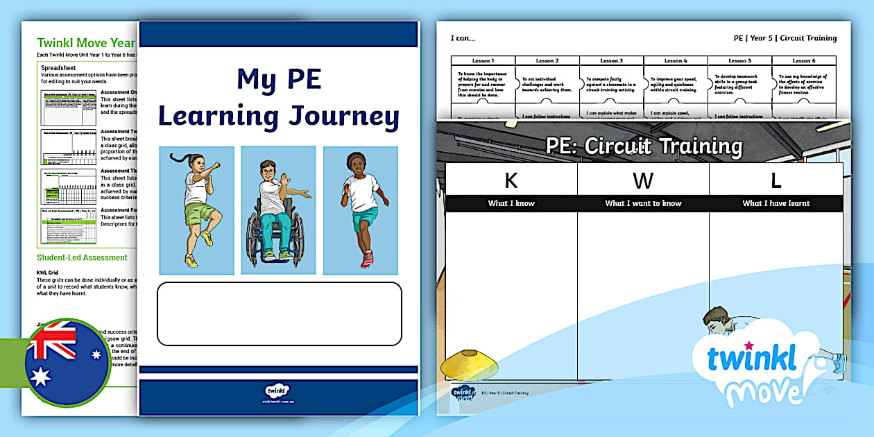 Move PE Year 5 Circuit Training Assessment Pack - Twinkl