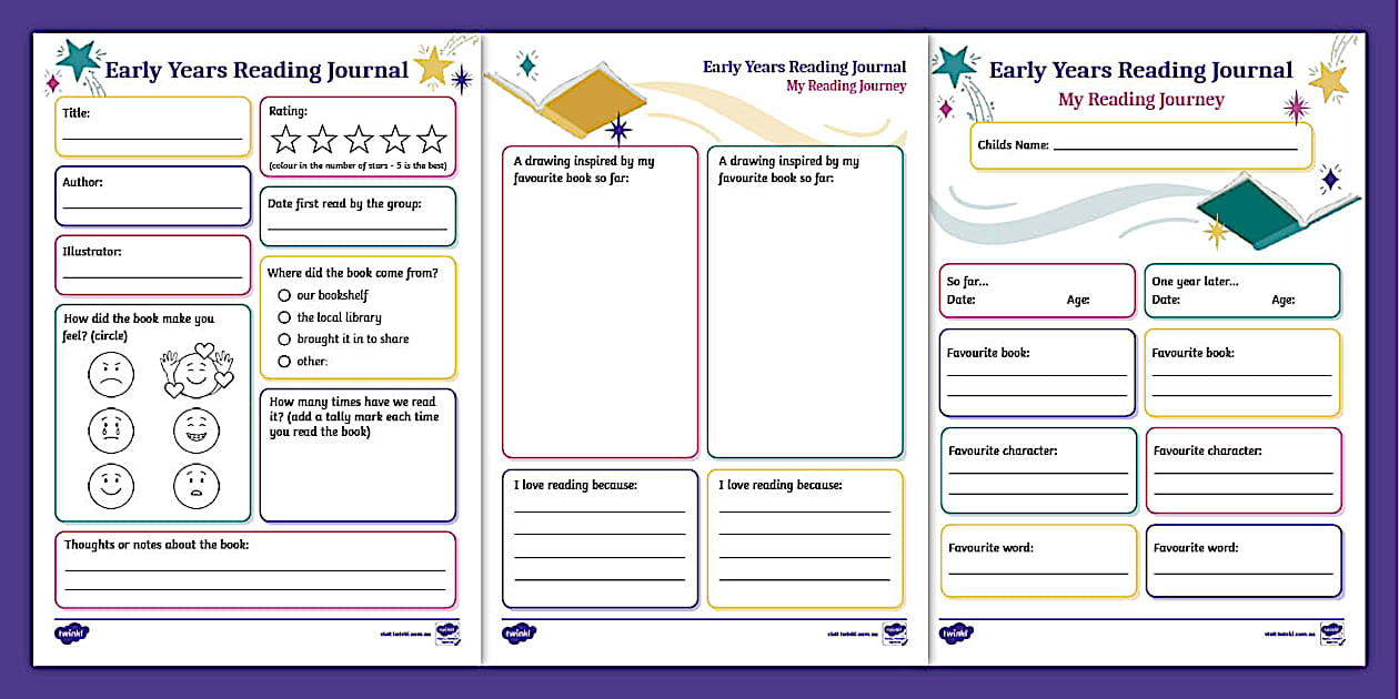 Early Years Reading Journal (teacher made) - Twinkl