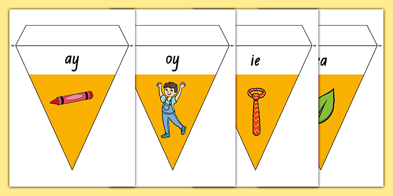 Twinkl Phonics Level 5 Display Bunting (teacher made)