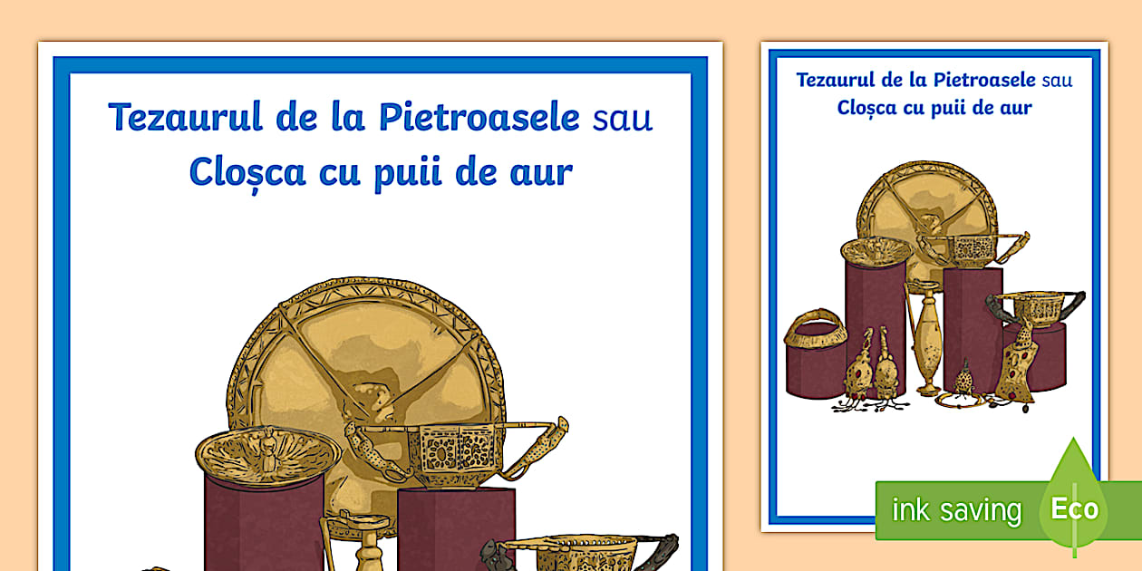 Cloșca cu puii de aur sau Tezaurul de la Pietroasa - Planșă cu diferite