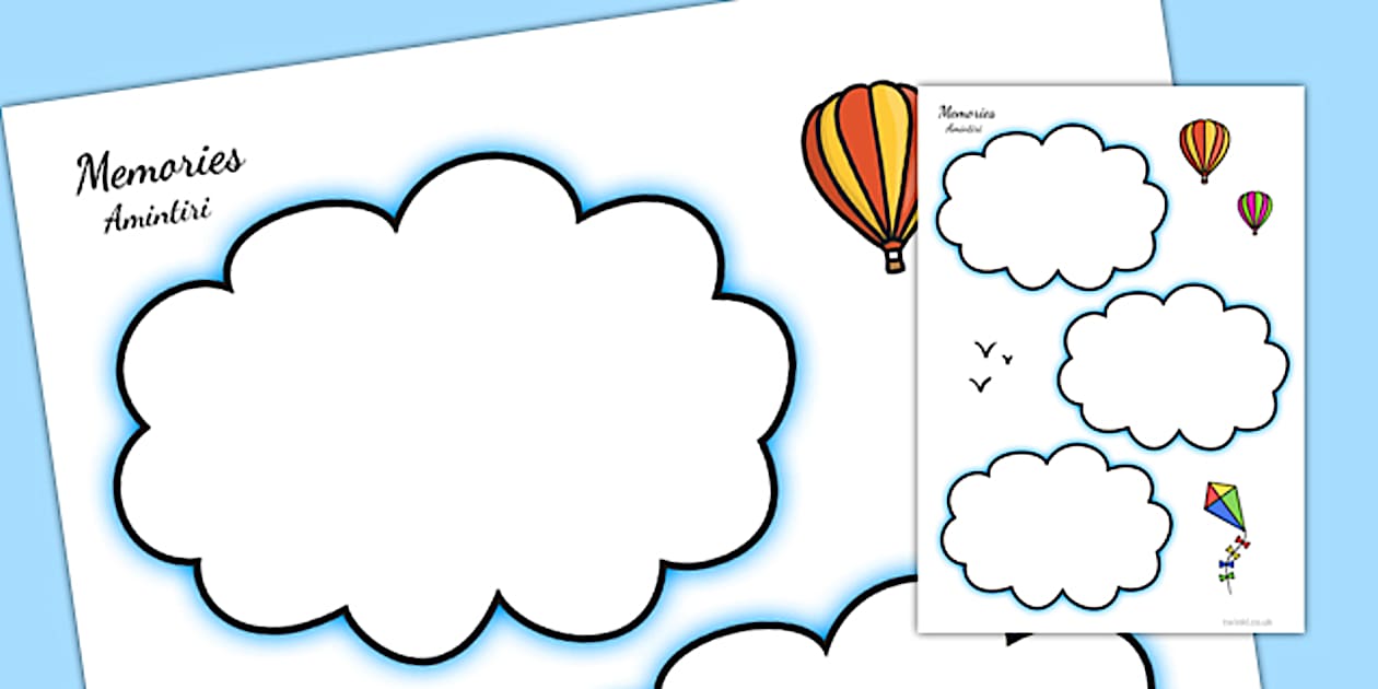 Memories Writing Template Romanian Translation - Twinkl