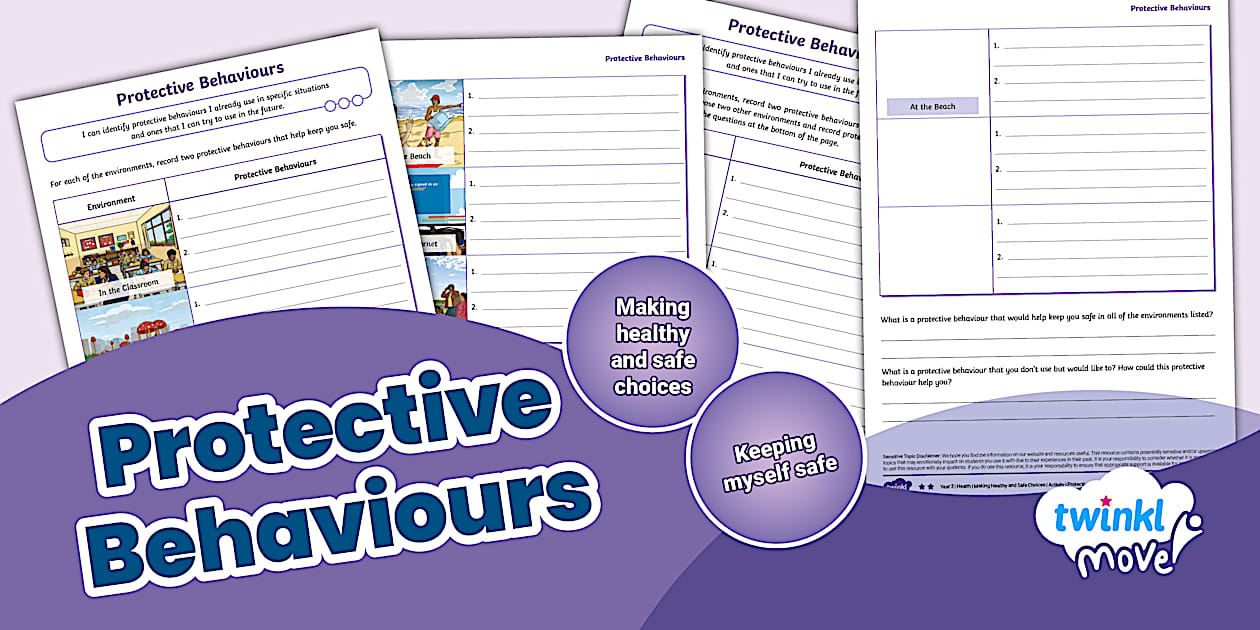 Protective Behaviours Activity Sheet for Year 3 Health