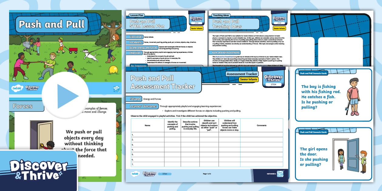 Push and Pull Resource Pack (teacher made) - Twinkl