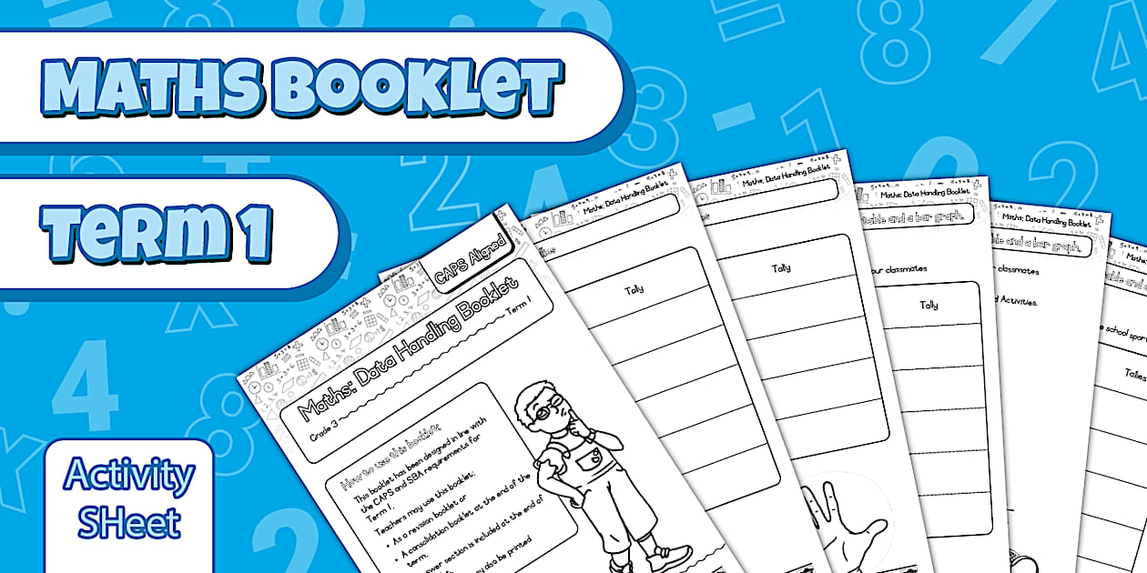 Grade 3 Math Term 1 Data Handling Booklet (CAPS Aligned)