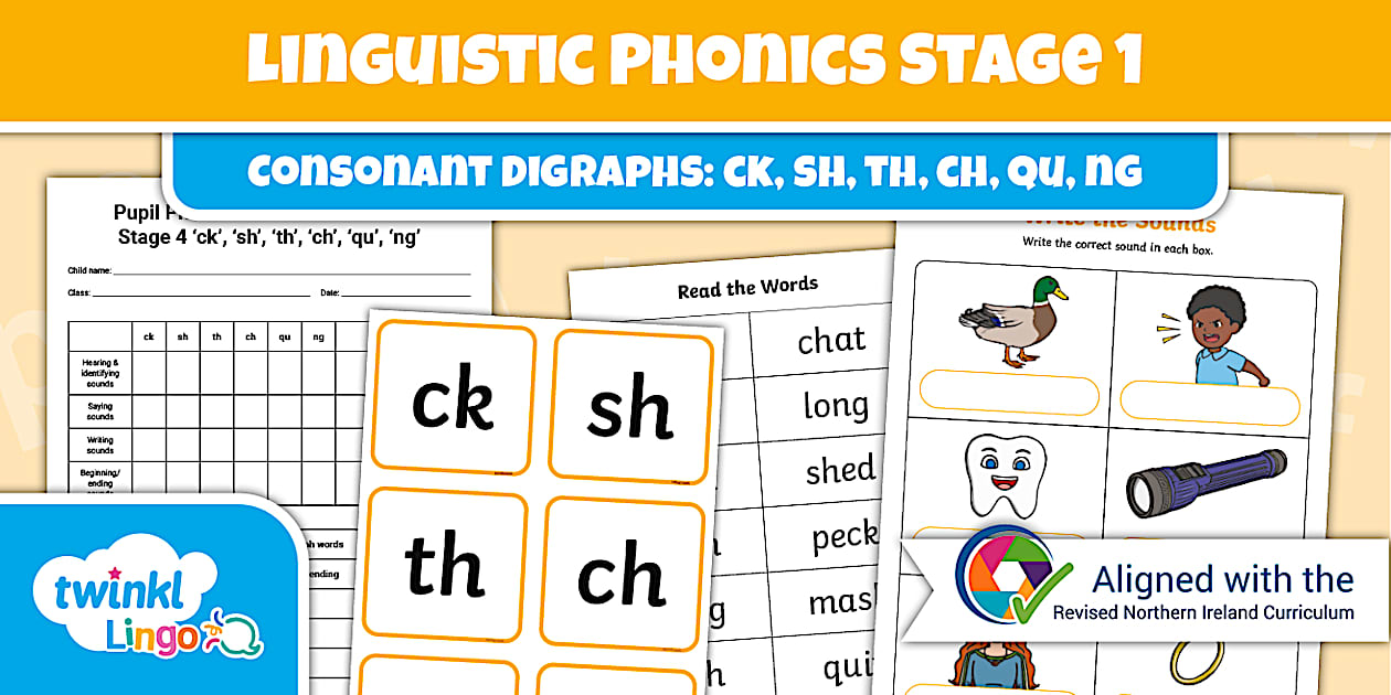 Phonics Stage 4 Assessment Pack (Digraphs: ck/sh/th/ch/qu/ng)
