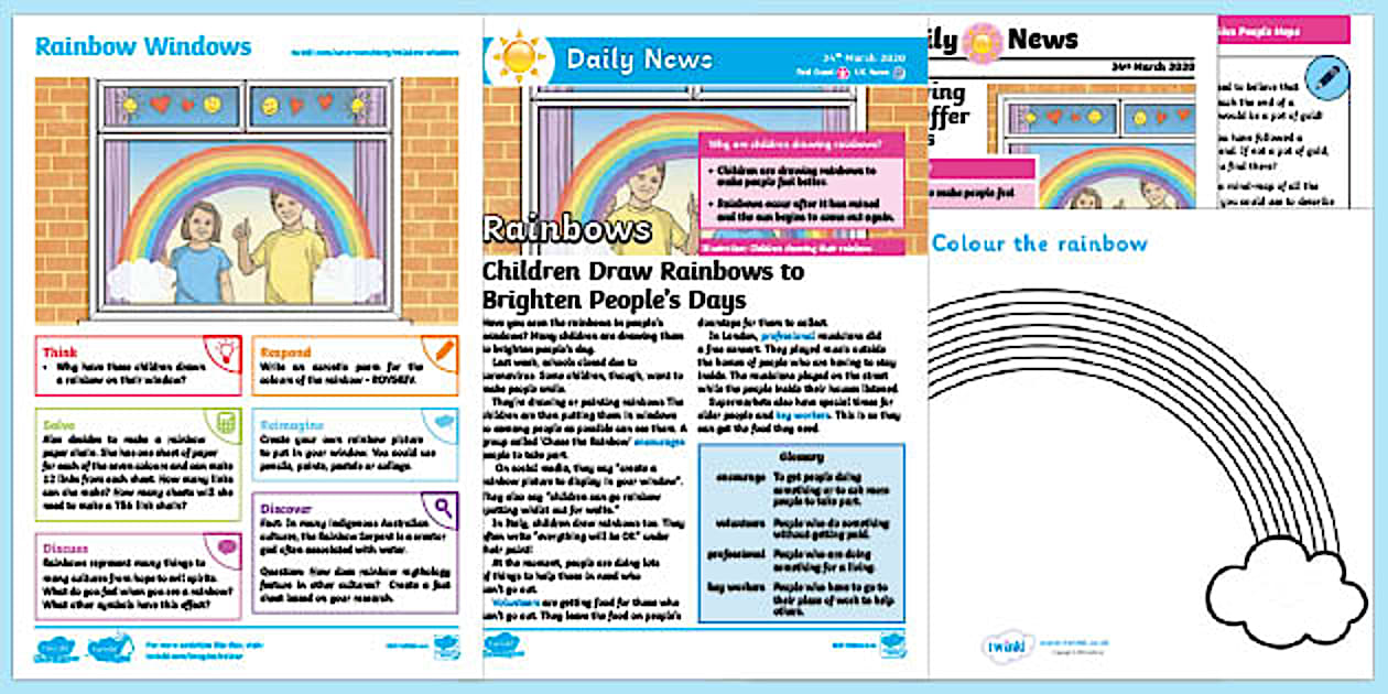 Rainbow Windows Activities | Twinkl NewsRoom Resources