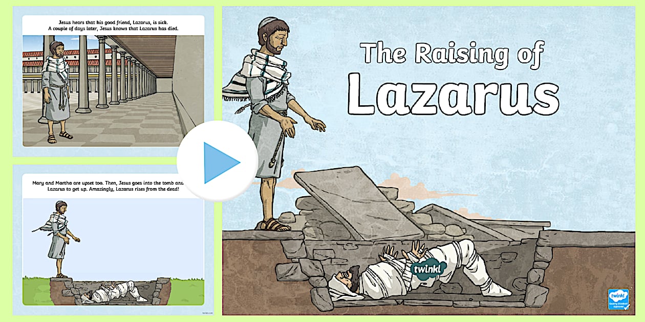 Jesus raises Lazarus PowerPoint - RE - Resources - Twinkl