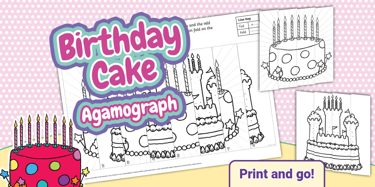 Birthday Cake Agamograph