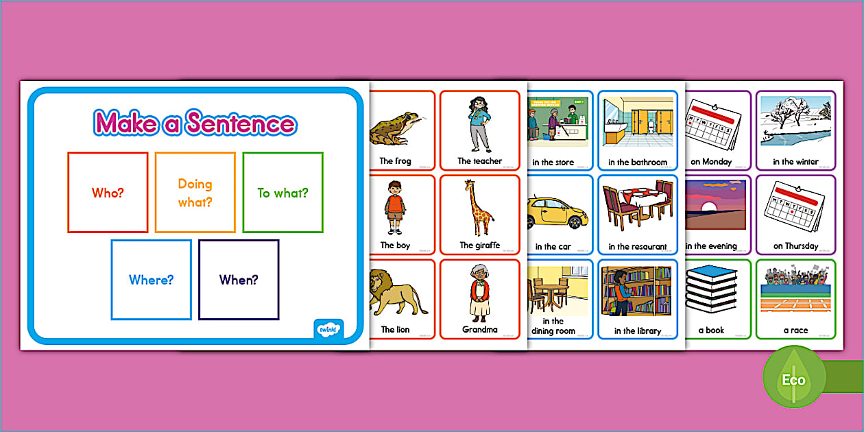 Simple Sentence Starters with Pictures | Twinkl CA - Twinkl