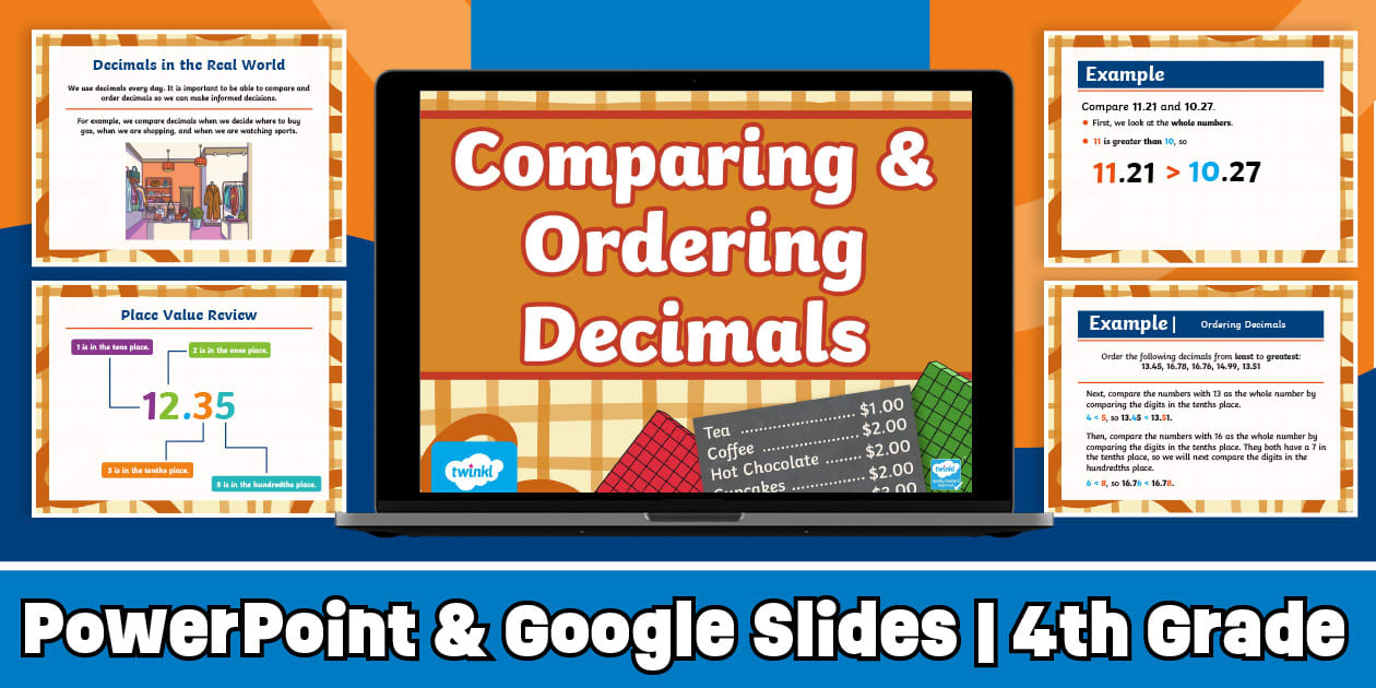 Comparing and Ordering Decimals PowerPoint & Google Slides