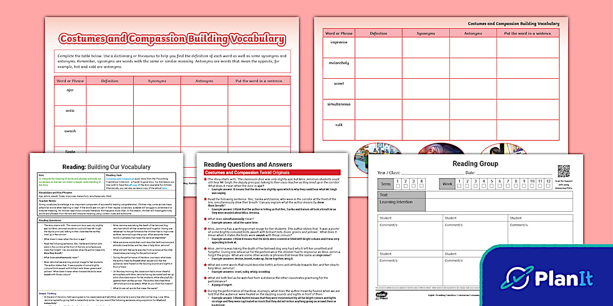 Y4 Flourishing Friendships Costumes and Compassion L2