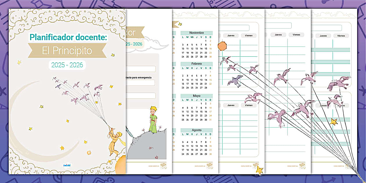Planificador docente 2025-2026: El Principito - Twinkl
