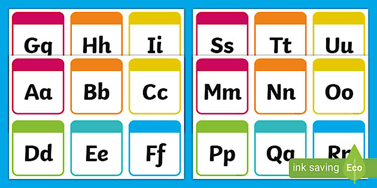 Upper and Lower Case Alphabet Flash Cards - Twinkl - KS1