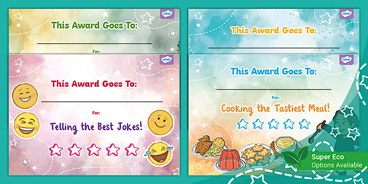Family Fun Awards Certificate Pack (teacher made) - Twinkl