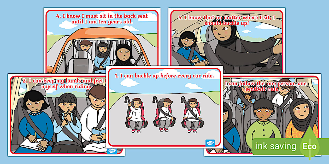 Car Safety Display Posters - Twinkl