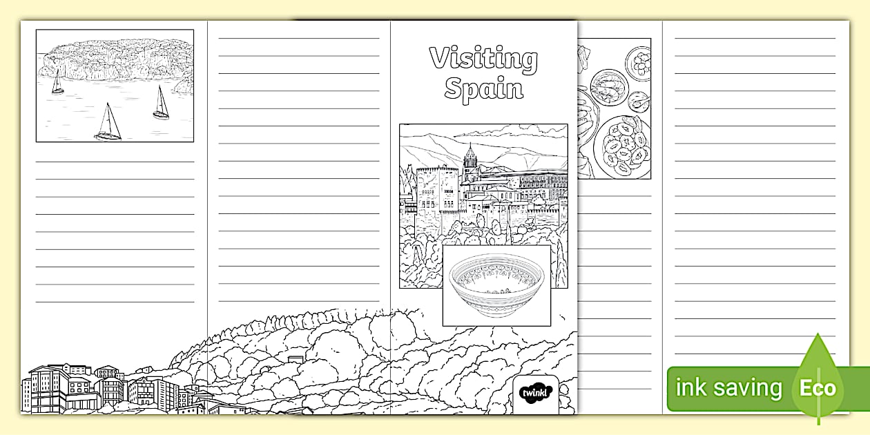 Spain Travel Leaflet,Spain,Spain leaflet,Spain fact file