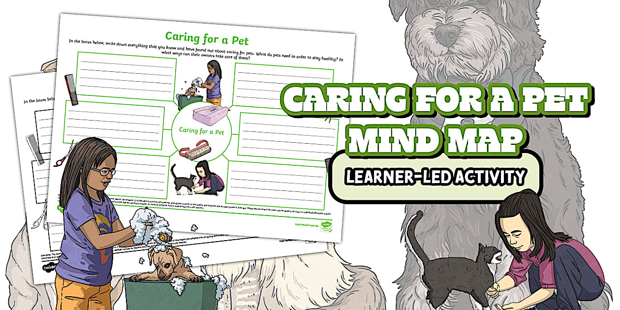 Caring for a Pet Mind Map