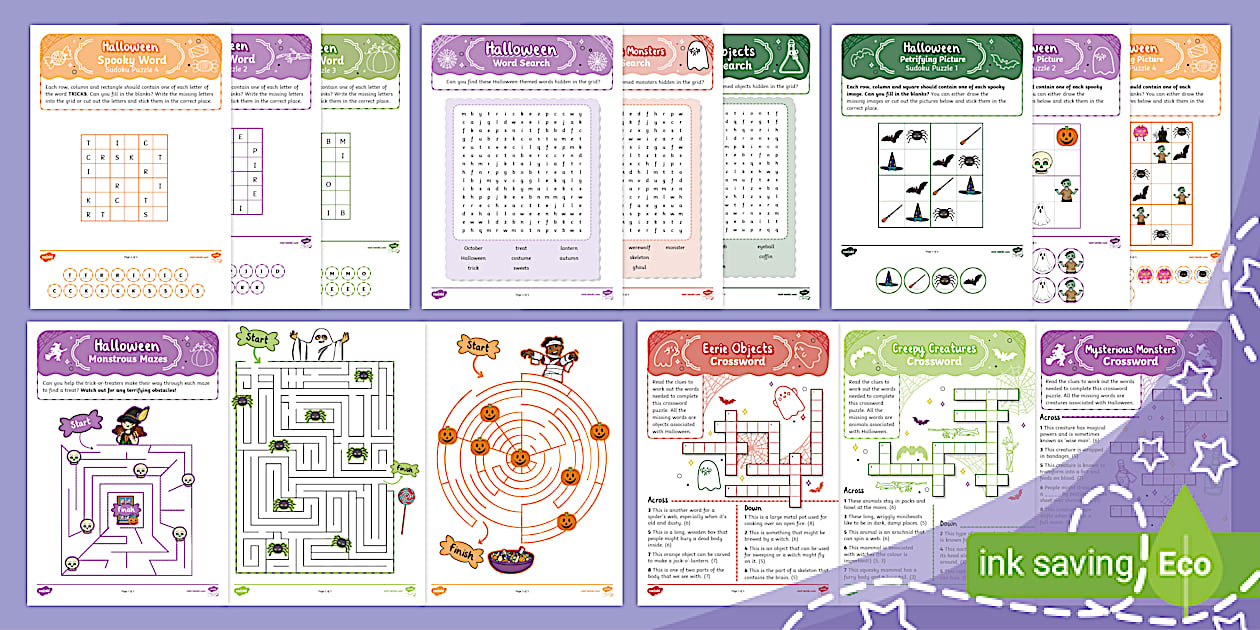 Halloween Puzzles Pack - EYLF - Events (teacher made)