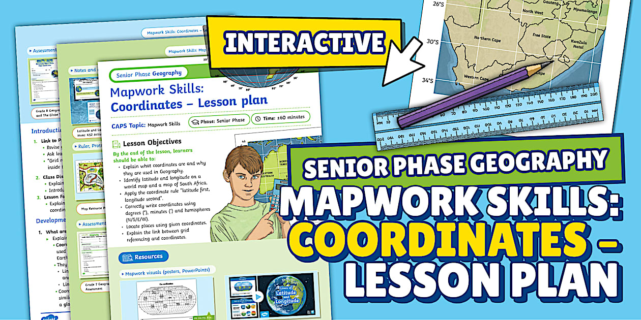 Geography - Mapwork Skills: Coordinates - Lesson plan