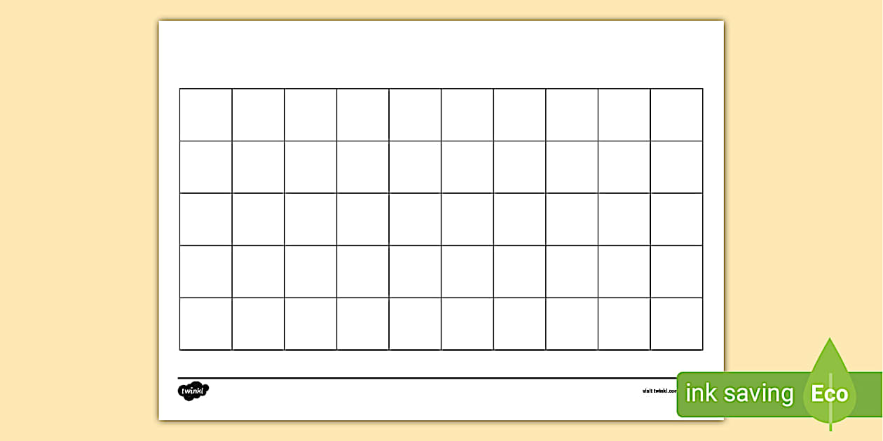 👉 50 Square Grid (Teacher-Made) - Twinkl