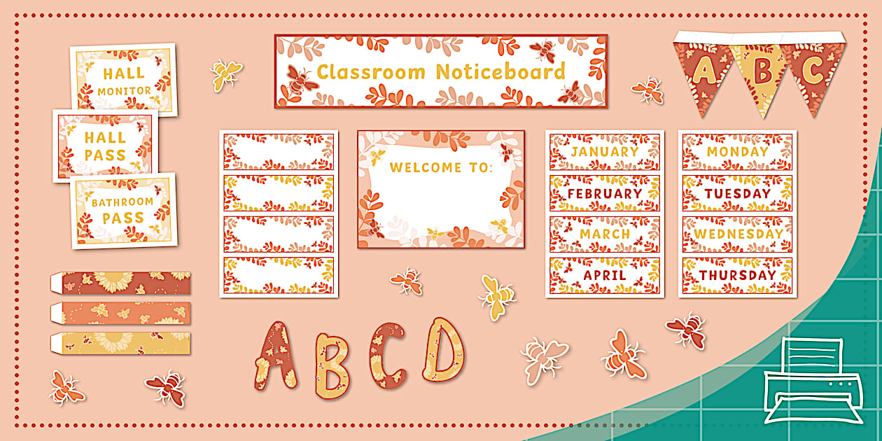 Classroom Display Pack | Buzzing Bees (Teacher-Made)