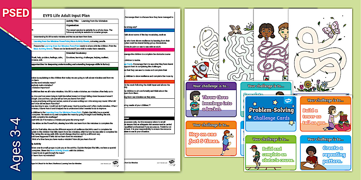 PSED Learning from Our Mistakes Adult Plan and Resource Pack
