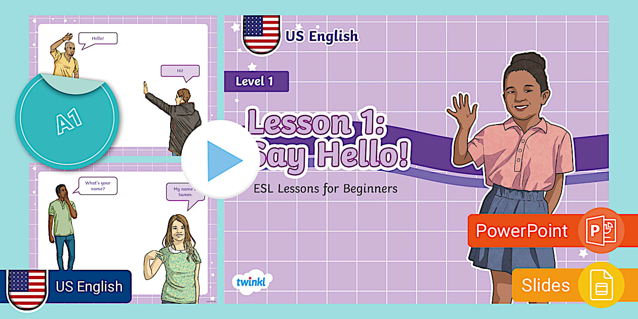 ESL Curriculum (US-English Version) Level 1, Lesson 1