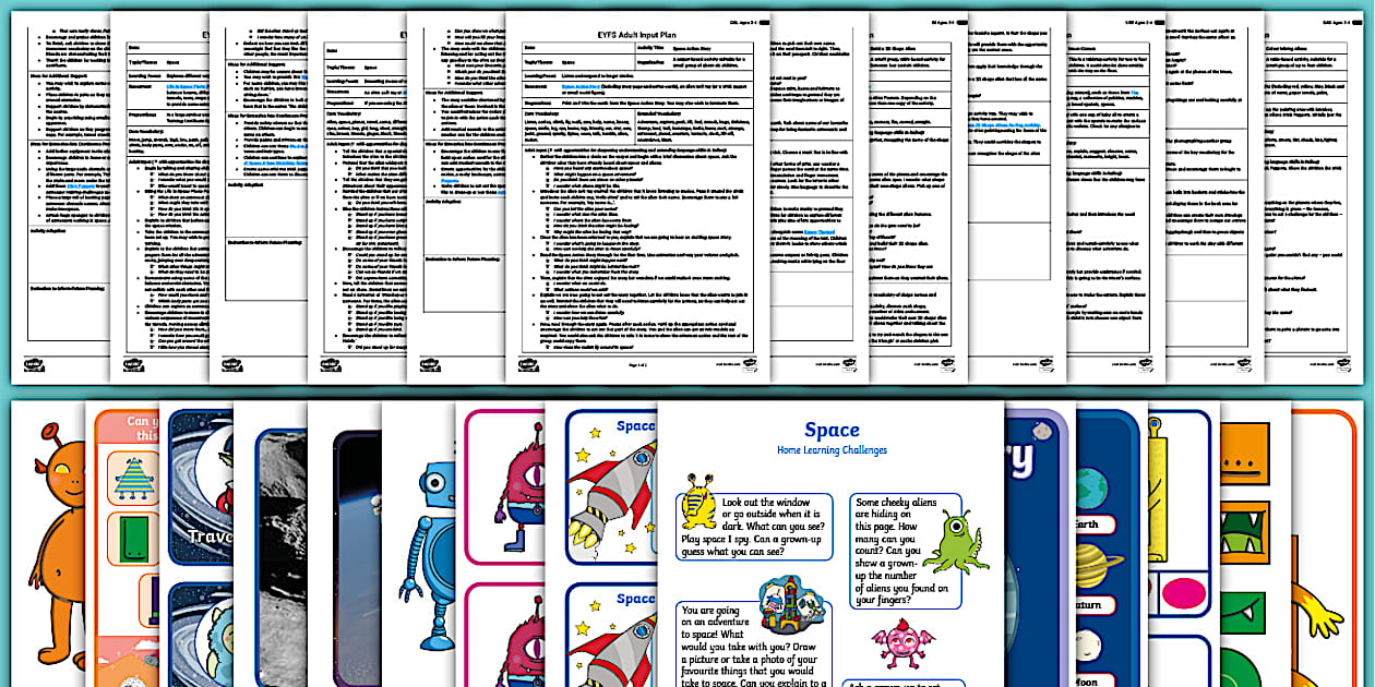 EYFS Space Adult Input Planning Pack (Ages 3-4) - Twinkl