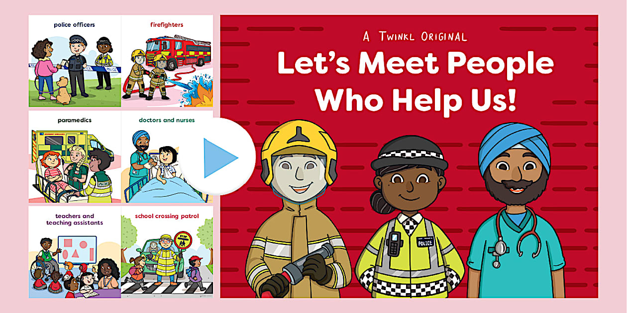 Let's Meet People Who Help Us! PowerPoint (teacher made)