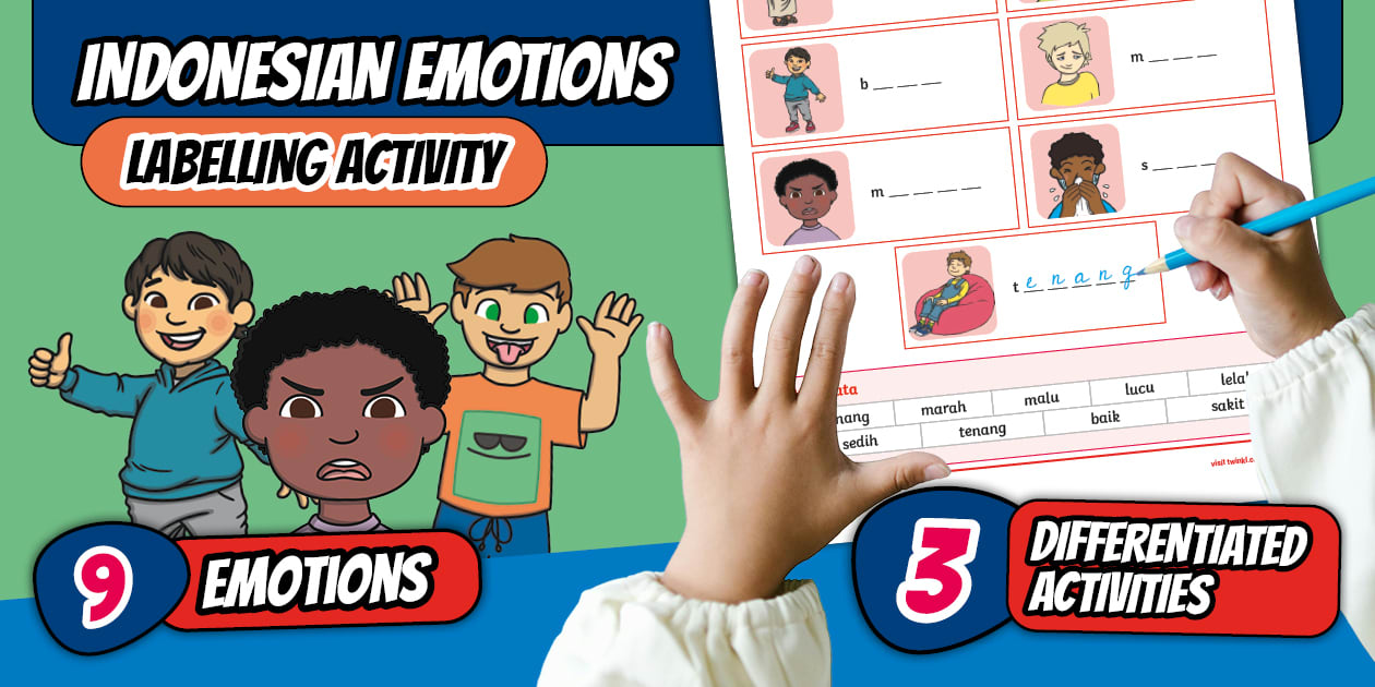 Indonesian Emotions Labelling Activity {Differentiated}