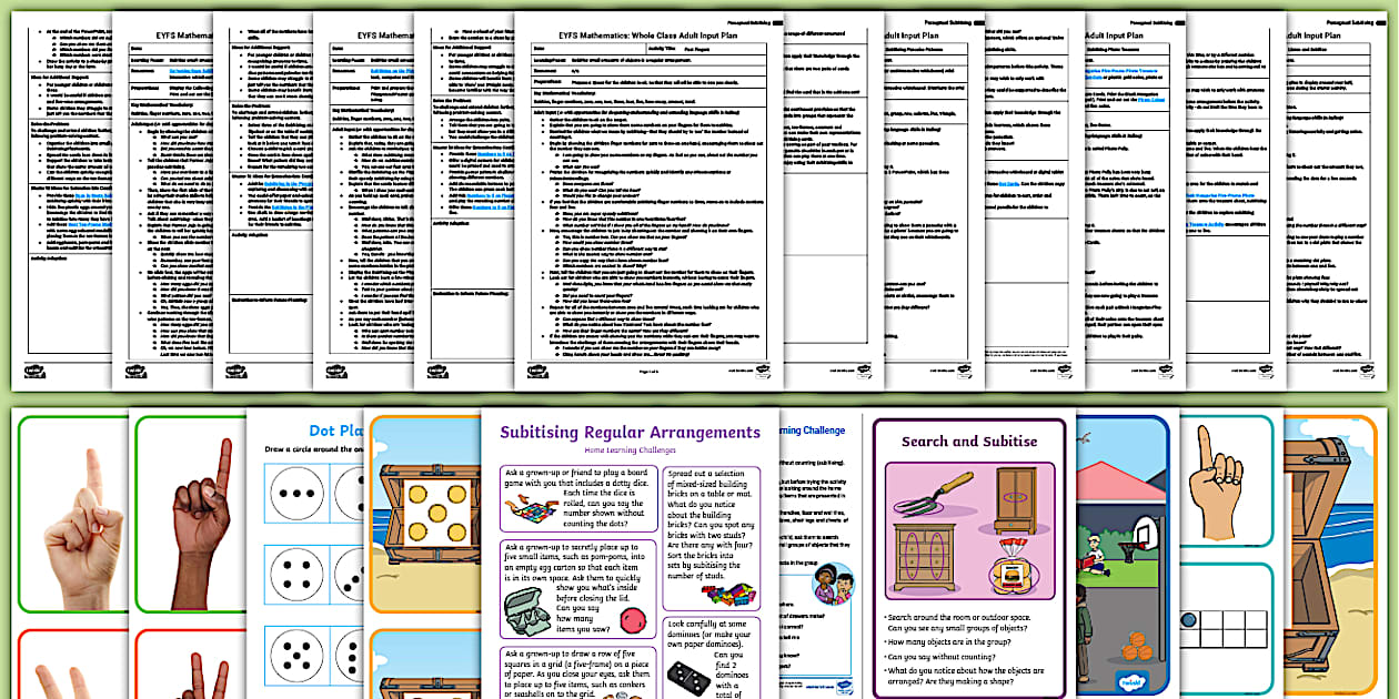 EYFS Maths: Subitise Regular Groups Planning&Resource Pack