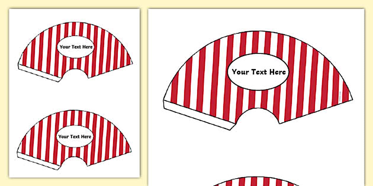Editable Popcorn Cones (teacher made) - Twinkl