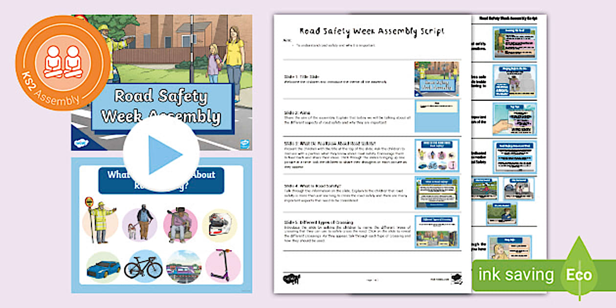 Road Safety Week KS2 Assembly Pack (teacher made) - Twinkl