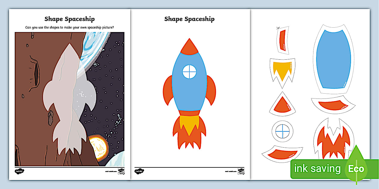 Rocket Cutting Skills Activity (teacher made) - Twinkl