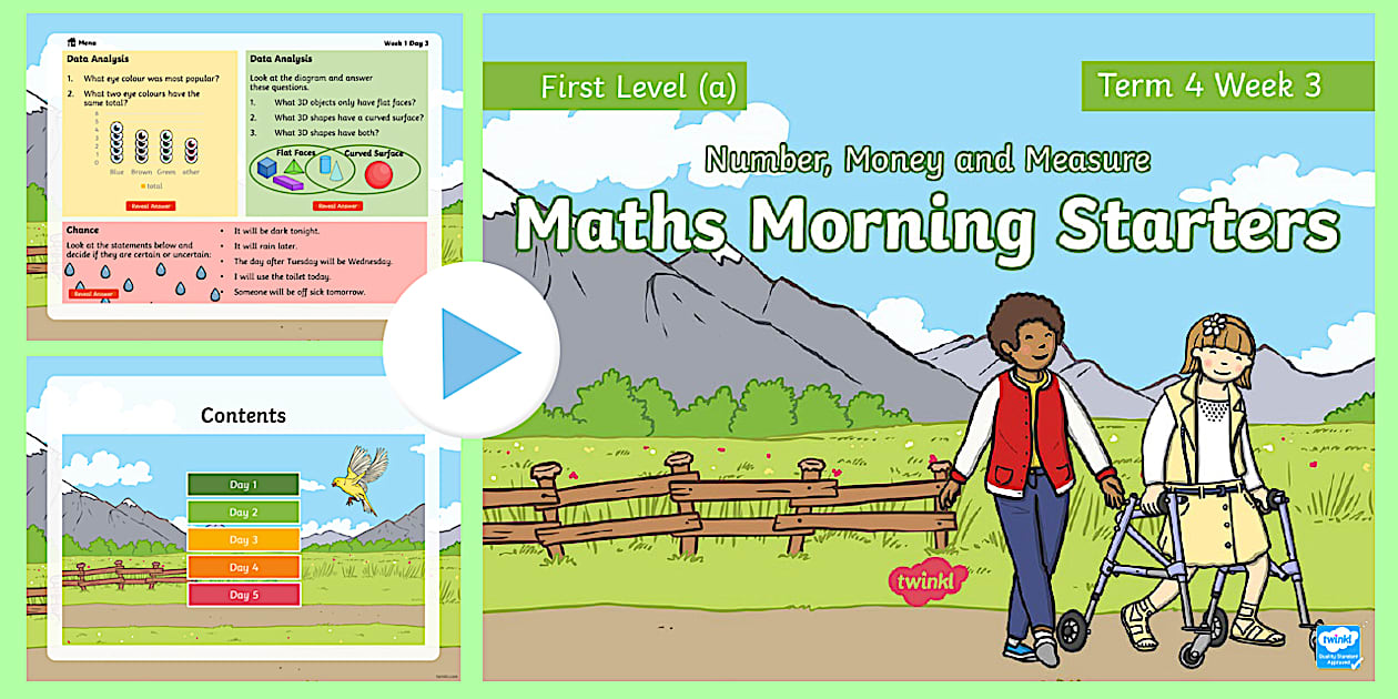 Maths Morning Starters First Level (a) Term 4 Week 3 PowerPoint
