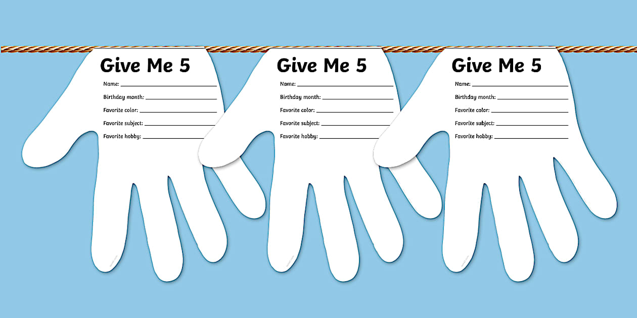 Give Me 5: Back to School Classroom Bunting - Twinkl