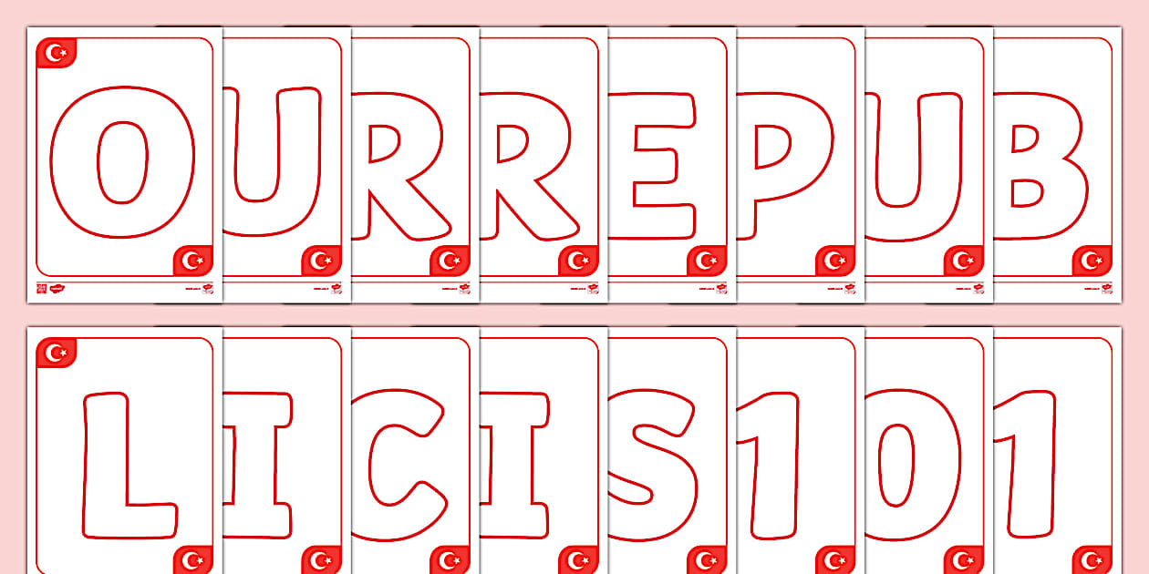 OUR REPUBLIC IS 101 YEARS OLD | Display Lettering - Twinkl