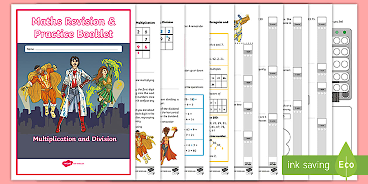 Year 6 SATs : Maths Multiplication and Division Revision & Practice Booklet