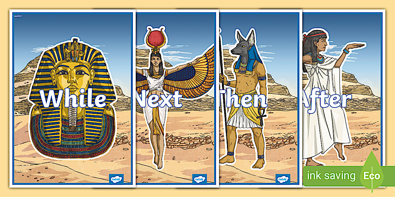Sentence Openers on Ancient Egyptian Images (teacher made)